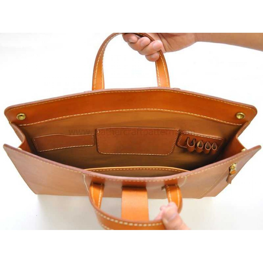 leather bag pattern, briefcase pattern, leathercraft pattern, leather ...