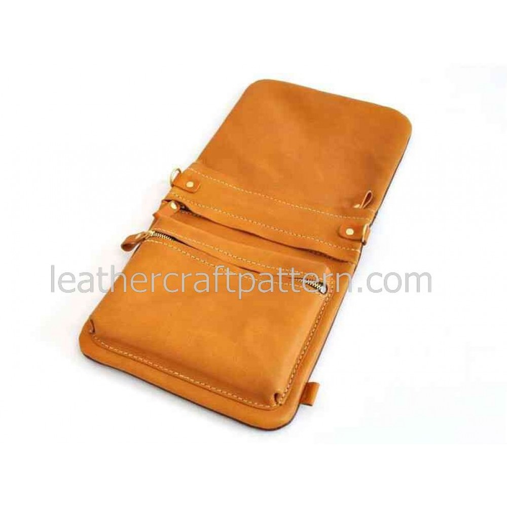 leather bag pattern, messenger bag pattern, bag sewing pattern, pdf ...