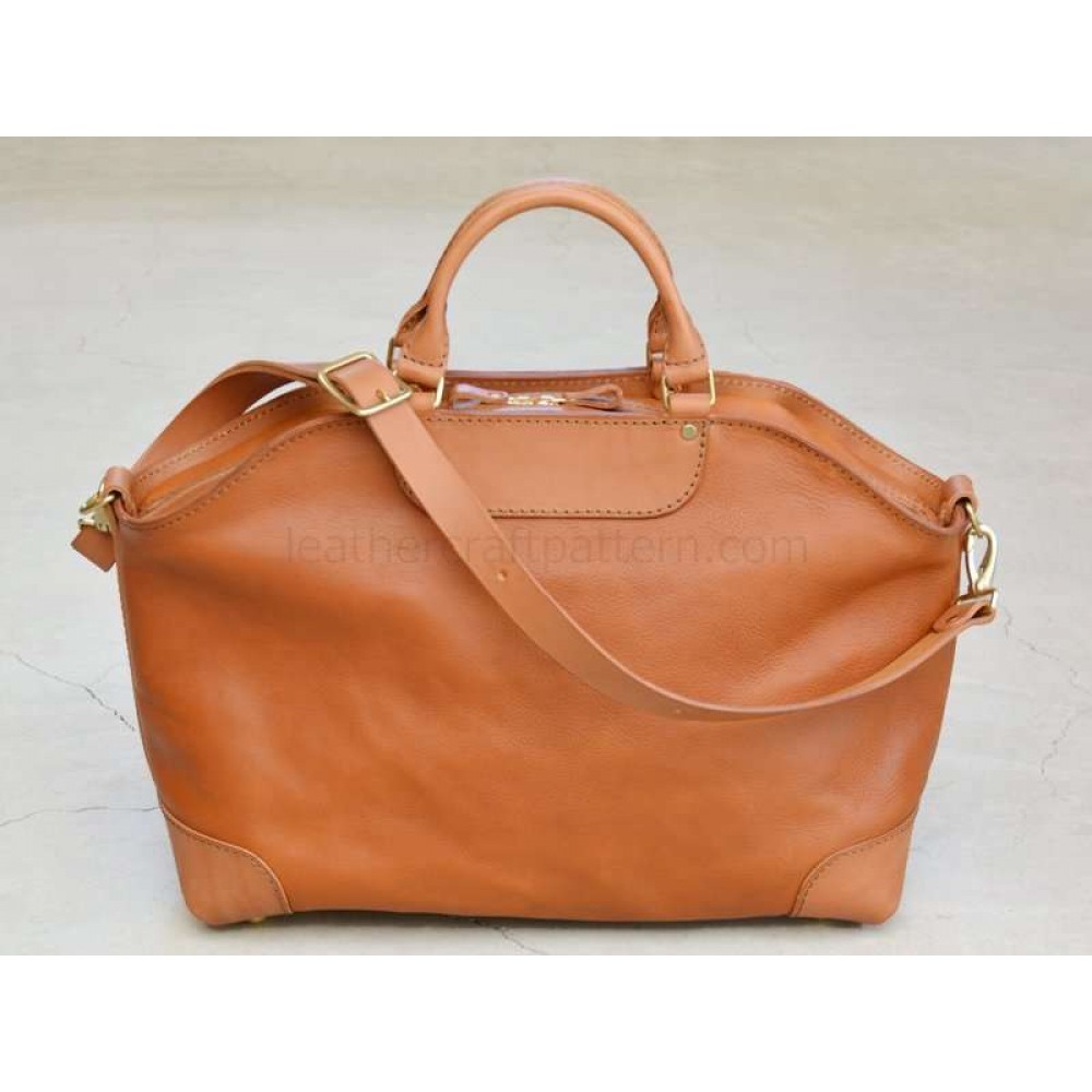 leather duffle bag patterns, leather travel bag pattern, pdf, download