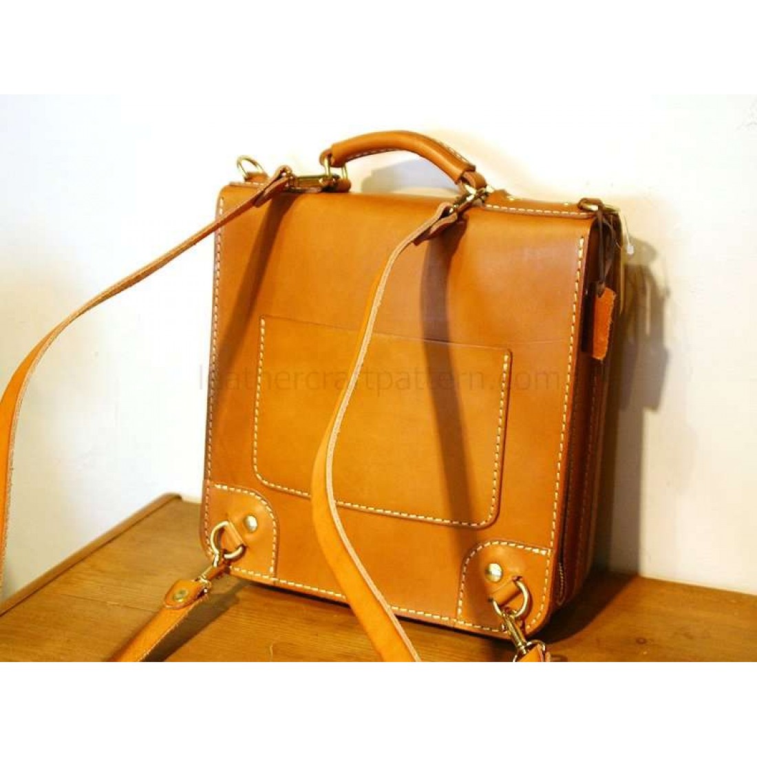 With instruction - 3 ways leather backpack pattern PDF instant download ...