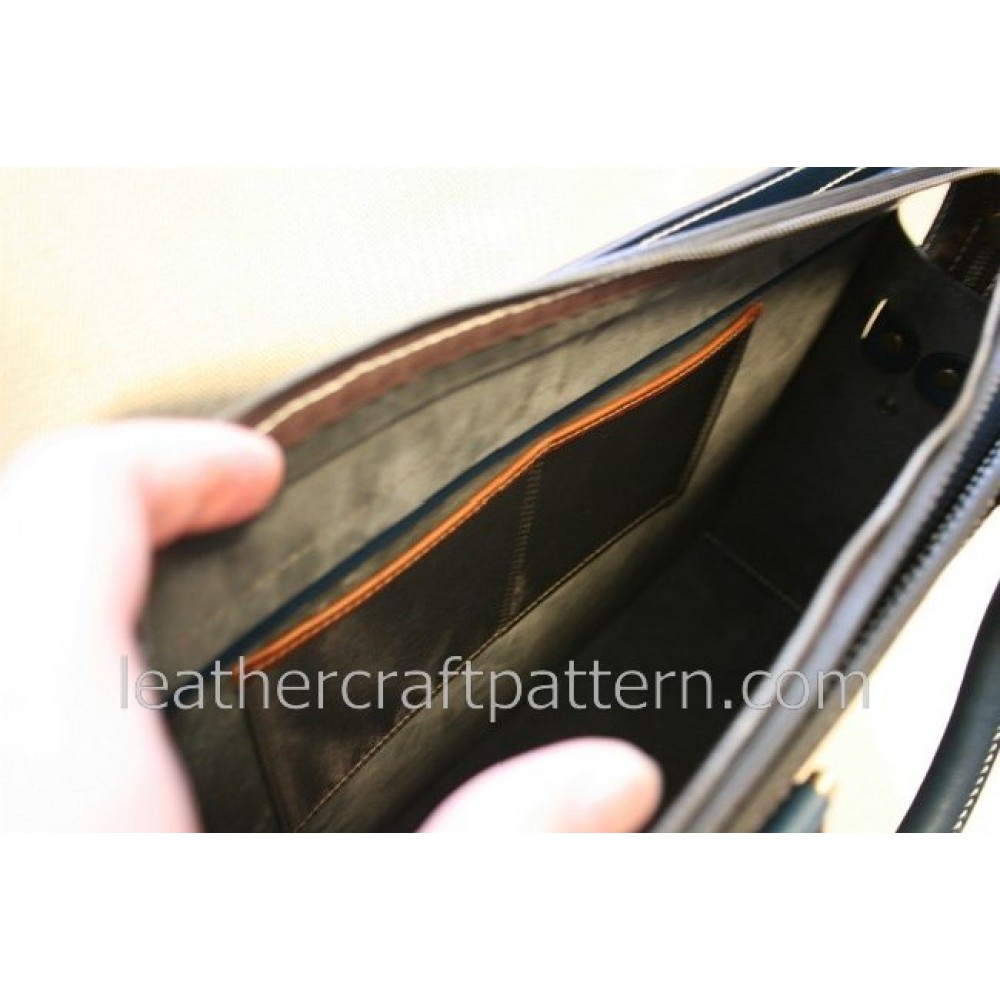 Leather bag patterns, briefcase patterns, portfolio bag patterns ...
