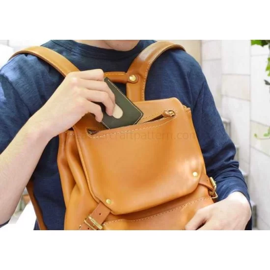 racksack, backpack, shoulder, bag, pattern, leathercraft, pattern ...