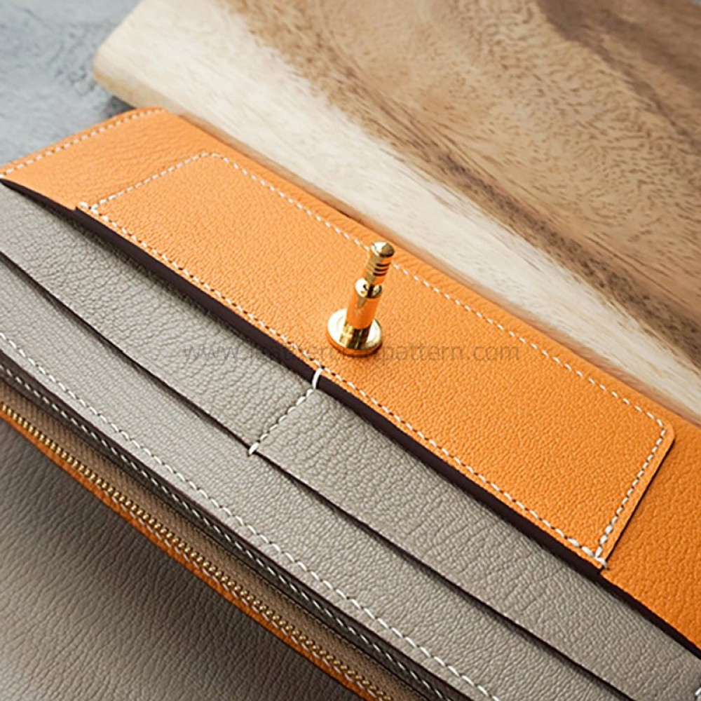 Leather wallet template, leather wallet pattern, pdf, download