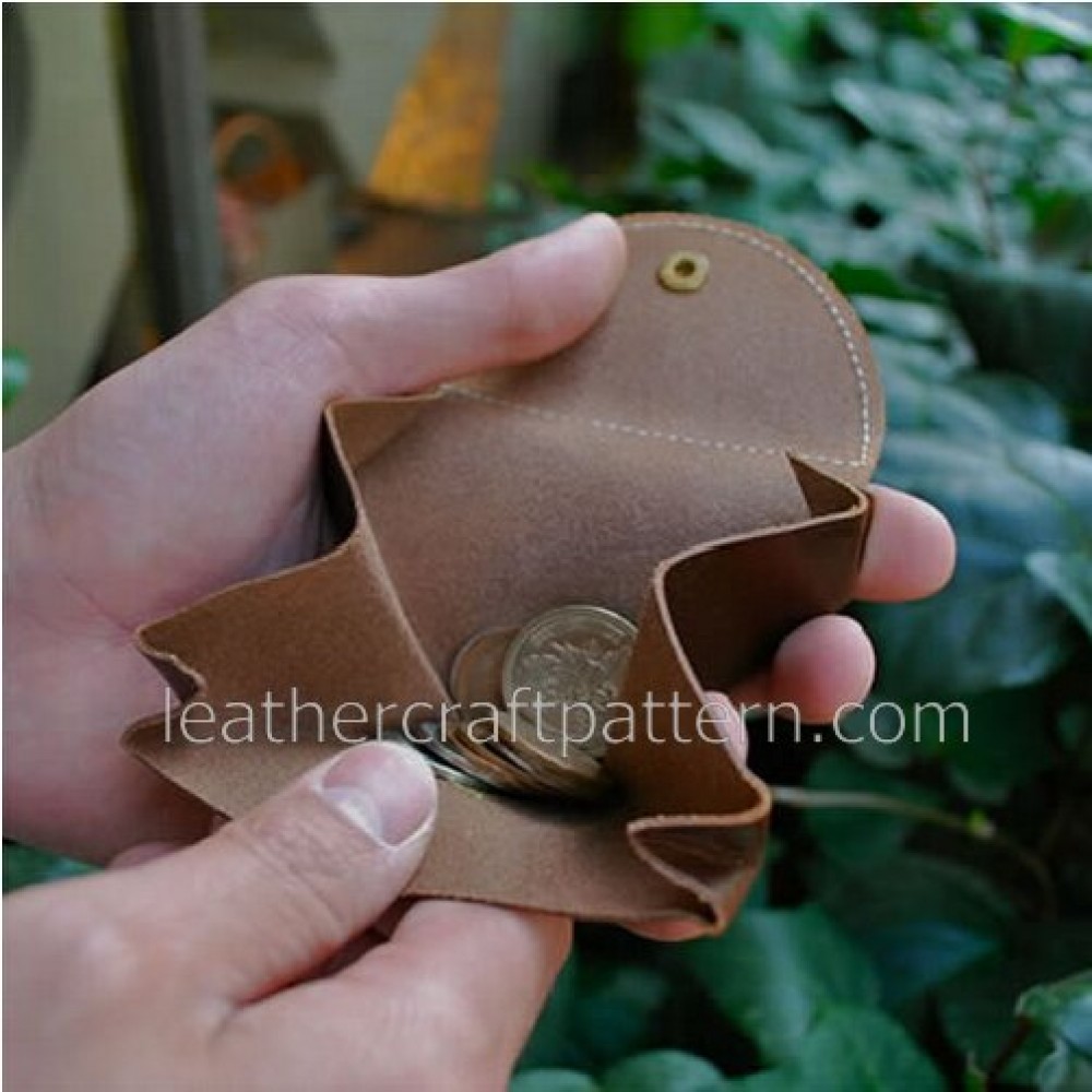 Leather wallet pattern, coin purse pattern, SLG-09, PDF instant ...
