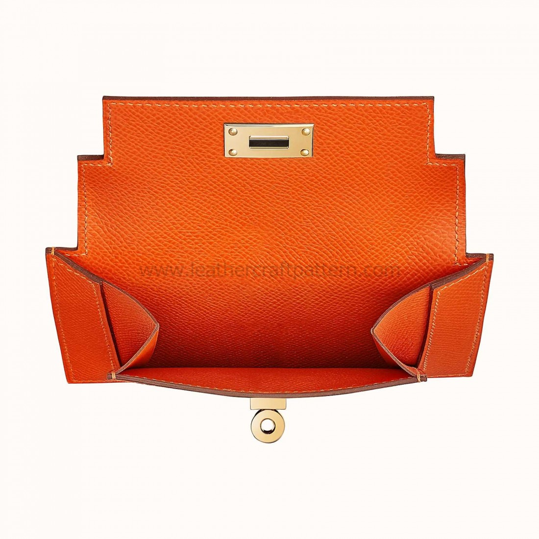 Hermes, kelly pocket, compact wallet, pattern, pdf, download