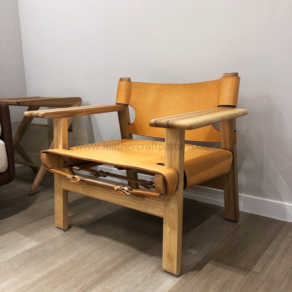 leather, wood, chair, pattern, pdf, download, BørgeMogensen