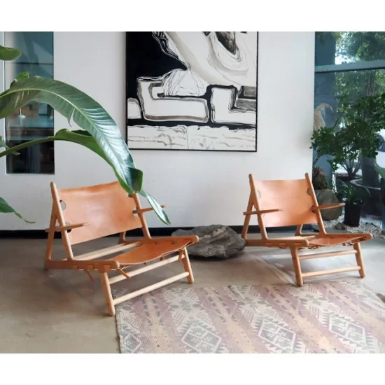 leather, wood, hunt chair, pattern, pdf, download, BørgeMogensen