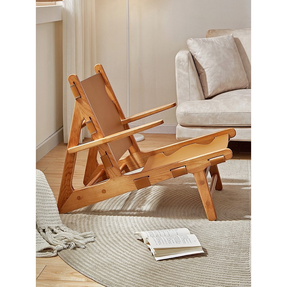 leather, wood, hunt chair, pattern, pdf, download, BørgeMogensen