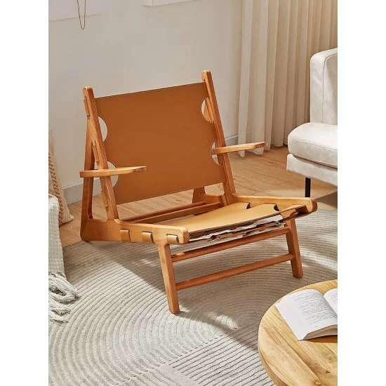 leather, wood, hunt chair, pattern, pdf, download, BørgeMogensen