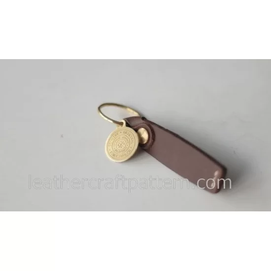 leather bag pattern, leathercraft pattern, leather key fob pattern ...