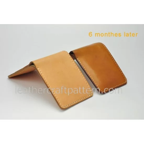 Leather wallet pattern, billfold, short wallet patterns, pdf, download