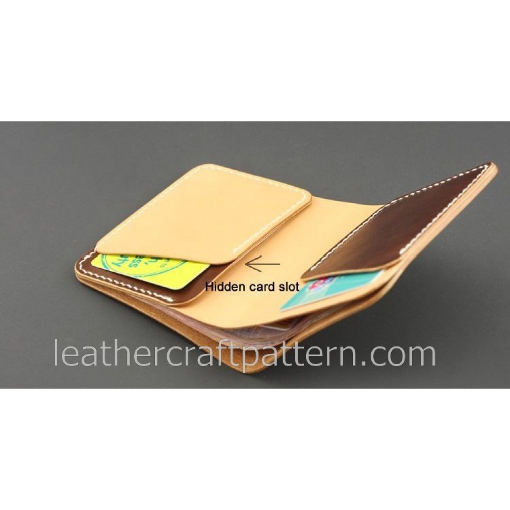 Wallet sewing pattern, short wallet, patterns, PDF, download, leather ...