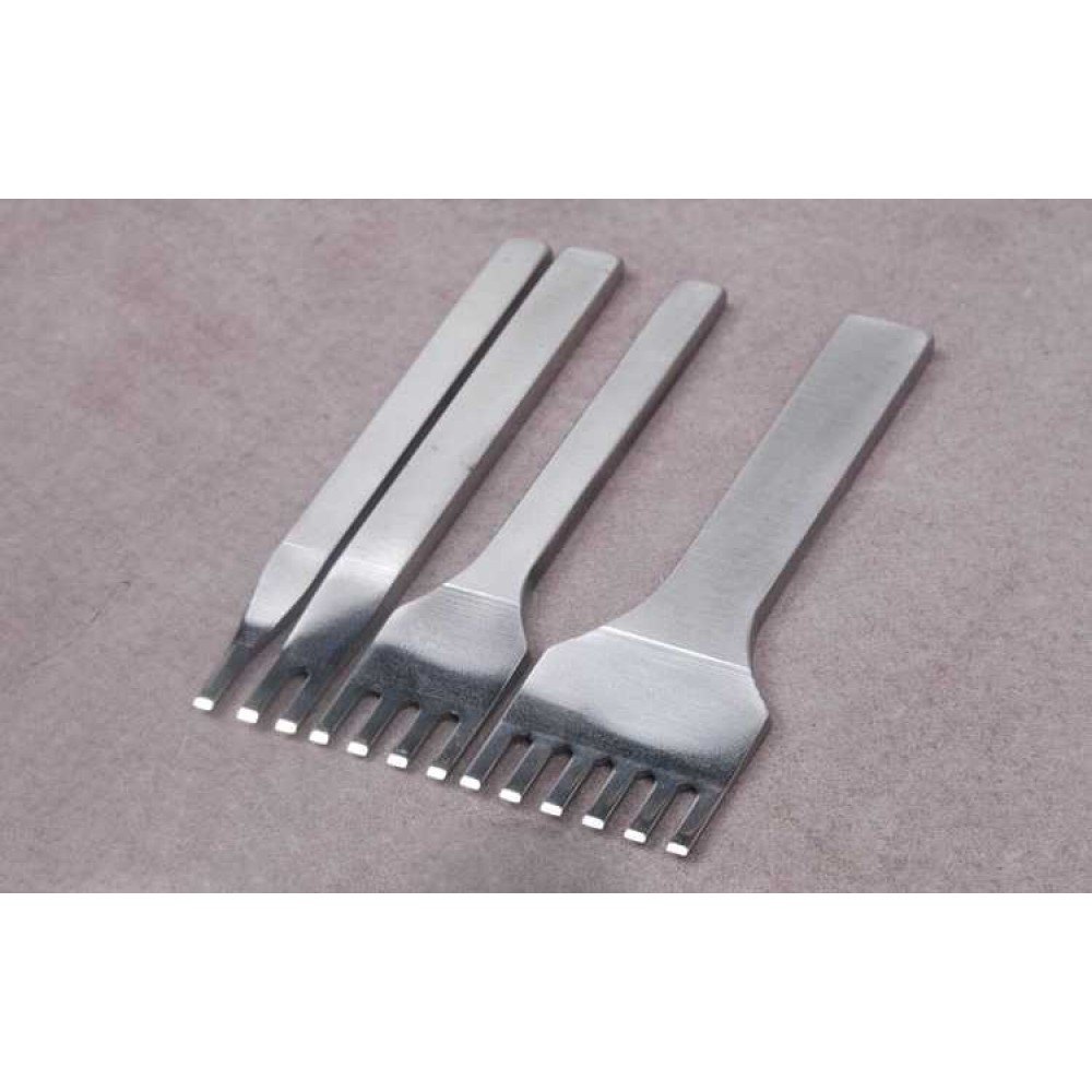 3MM Flat Style - Leather lacing Chisel Leathercraft Pricking Iron Tool ...
