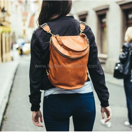leather bucket bag pattern, leather drawstring bag sewing pattern ...