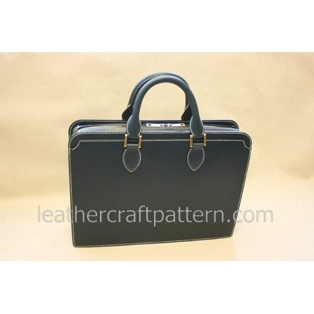 leather bag pattern, briefcase pattern, leathercraft pattern, leather ...