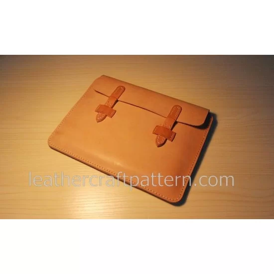Leather bag pattern, briefcase pattern, ipad sleeve, bag sewing pattern ...