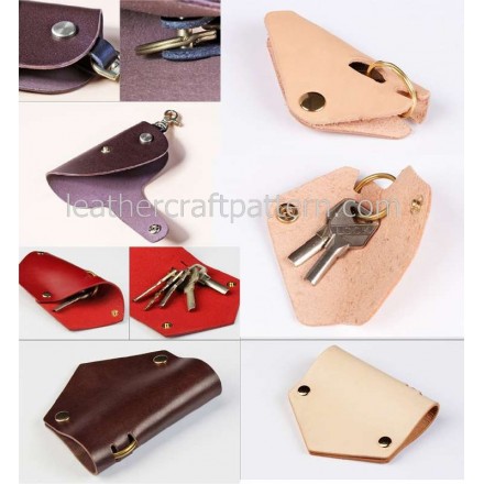 Leather bag pattern, key holder pattern, PDF, download