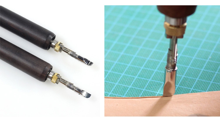 Electronic leathercraft creaser, H using