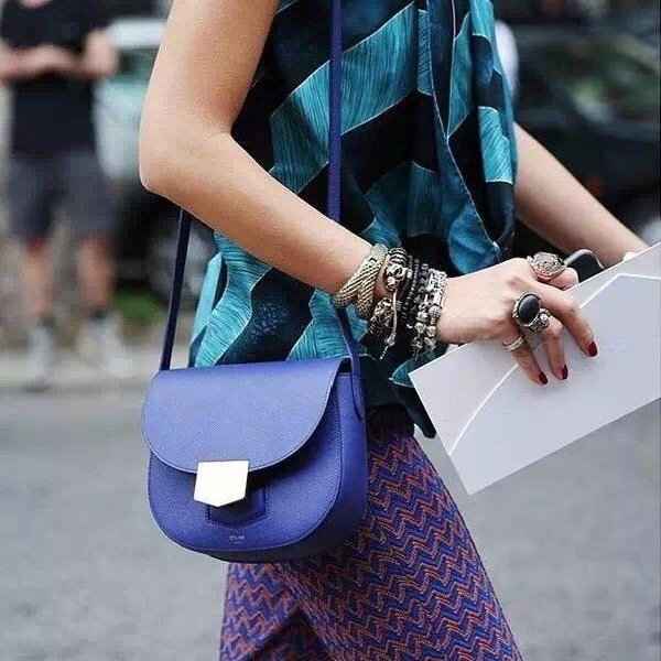 Celine, Trotteur, bag, pattern, leather bag, shoudler, handbag, sling ...